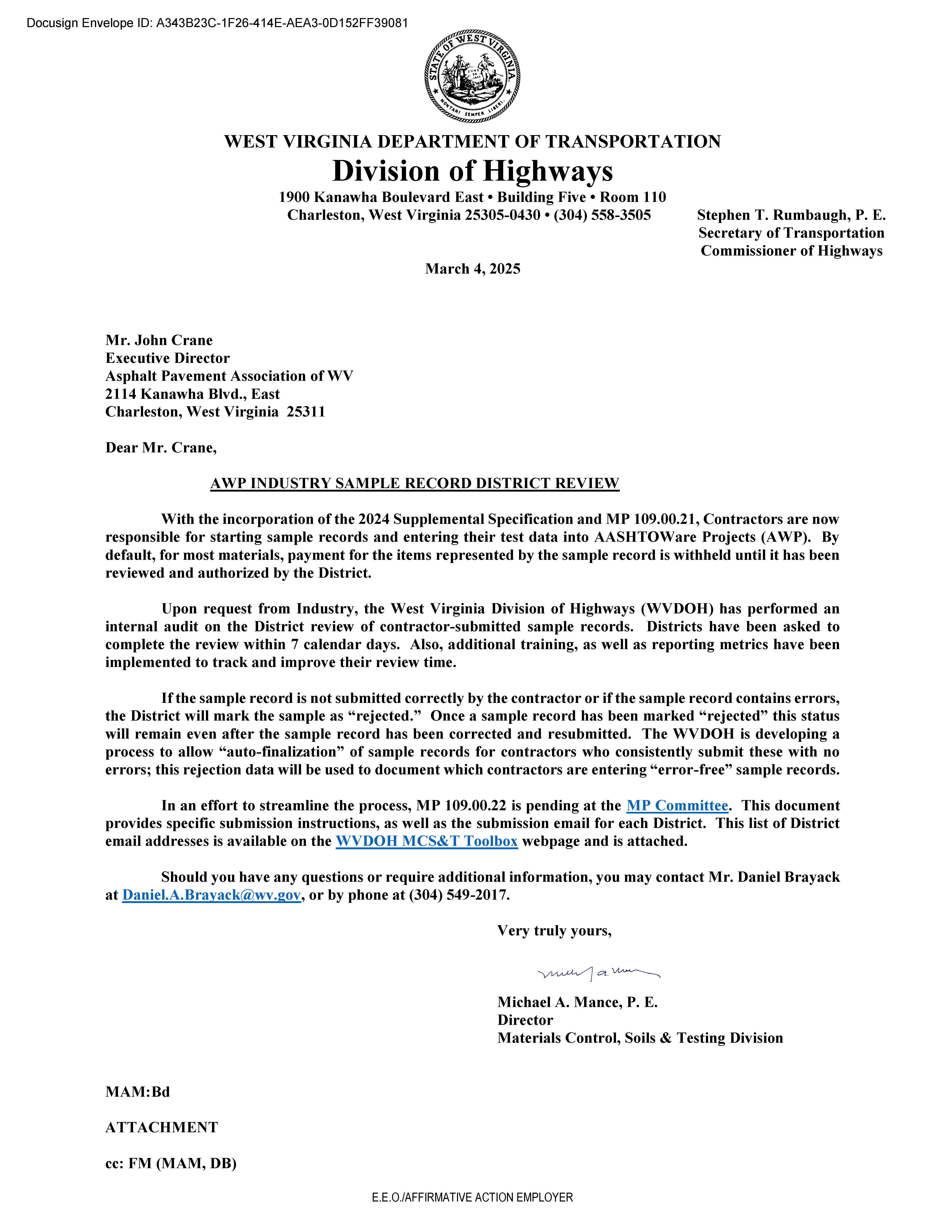 AWP - Industry Sample Submissions - Asphalt Pavement Association of ...