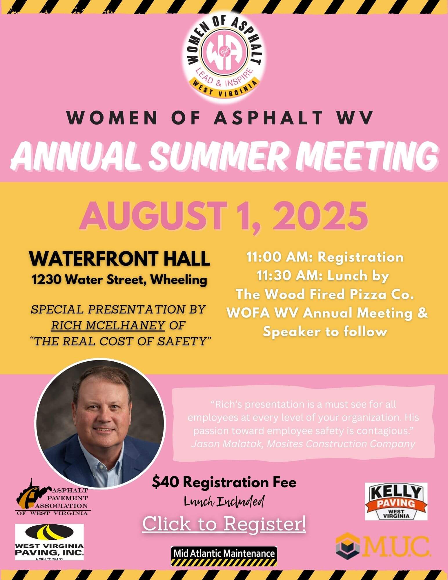 WofA-WV Summer Meeting - Asphalt Pavement Association of West Virginia